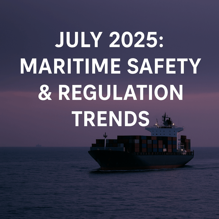 July 2025 maritime safety and regulation trends